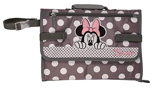 Disney Baby Portable Changing Pad, Diaper Bag Travel Mat Station, Wipes Case Included, Minnie Mouse Polka Dot Print