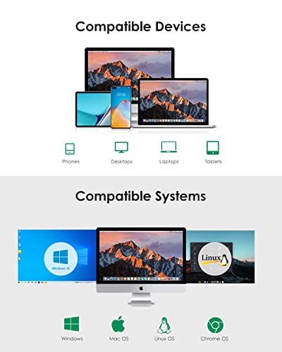 LENTION USB C to Ethernet Adapter, RJ45 to Type C Gigabit Network 1000M Wired LAN Converter Compatible 2023-2016 MacBook Pro 13/15/16, New iPad Pro/Mac Air/Surface, Chromebook, More(CU604, Space Gray)