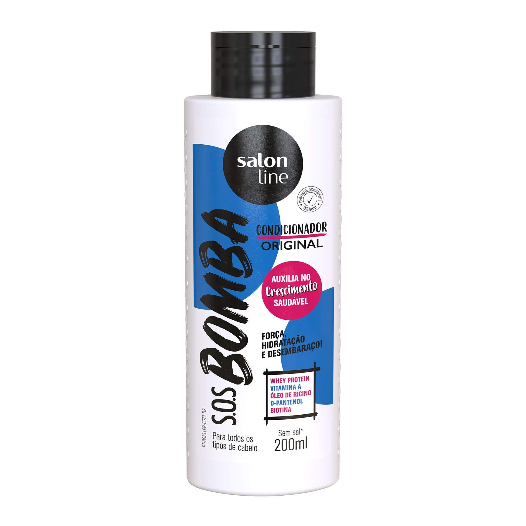 Salon Line - Linha SOS Bomba (Original) - Condicionador 200 Ml Treatment (SOS Bomb Original) Collection - Conditioner 6.76 Fl Oz