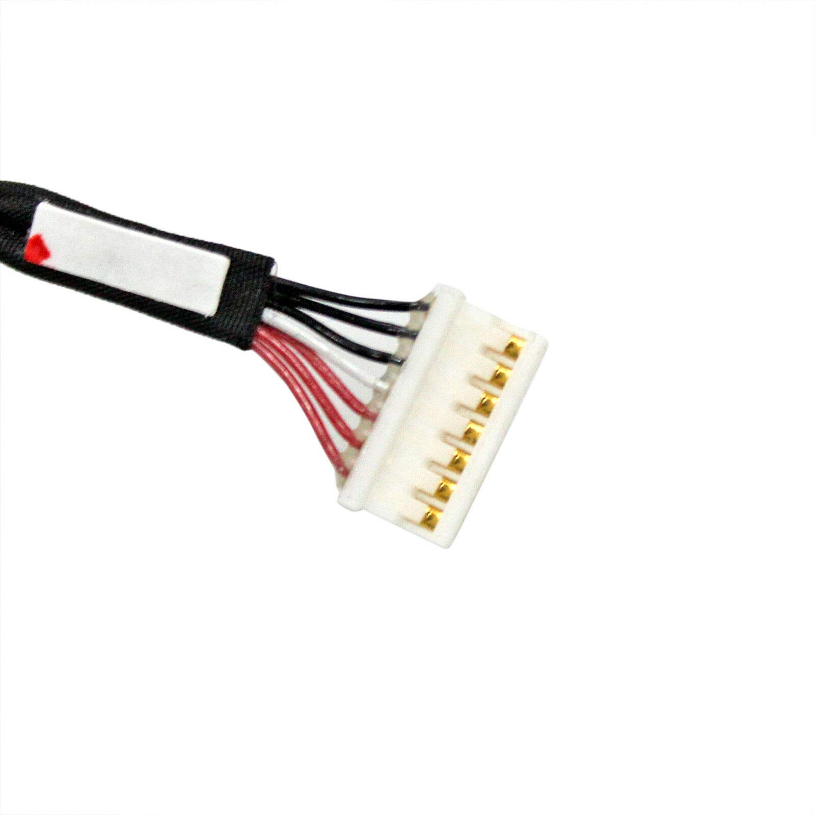 LeFix Replacement for DC in Power Jack Charging Port Socket Cable Dell XPS 15 9550 9560 9570 P56F Precision 5510 M5520 Series,64TM0 064TM0 AAM00 DC30100X300 DC30100X200