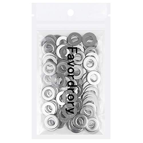 Favordrory 5/16 Inch Stainless Flat Washer, 3/4 Inch Outside Diameter, 304 Stainless Steel, 100 Pieces