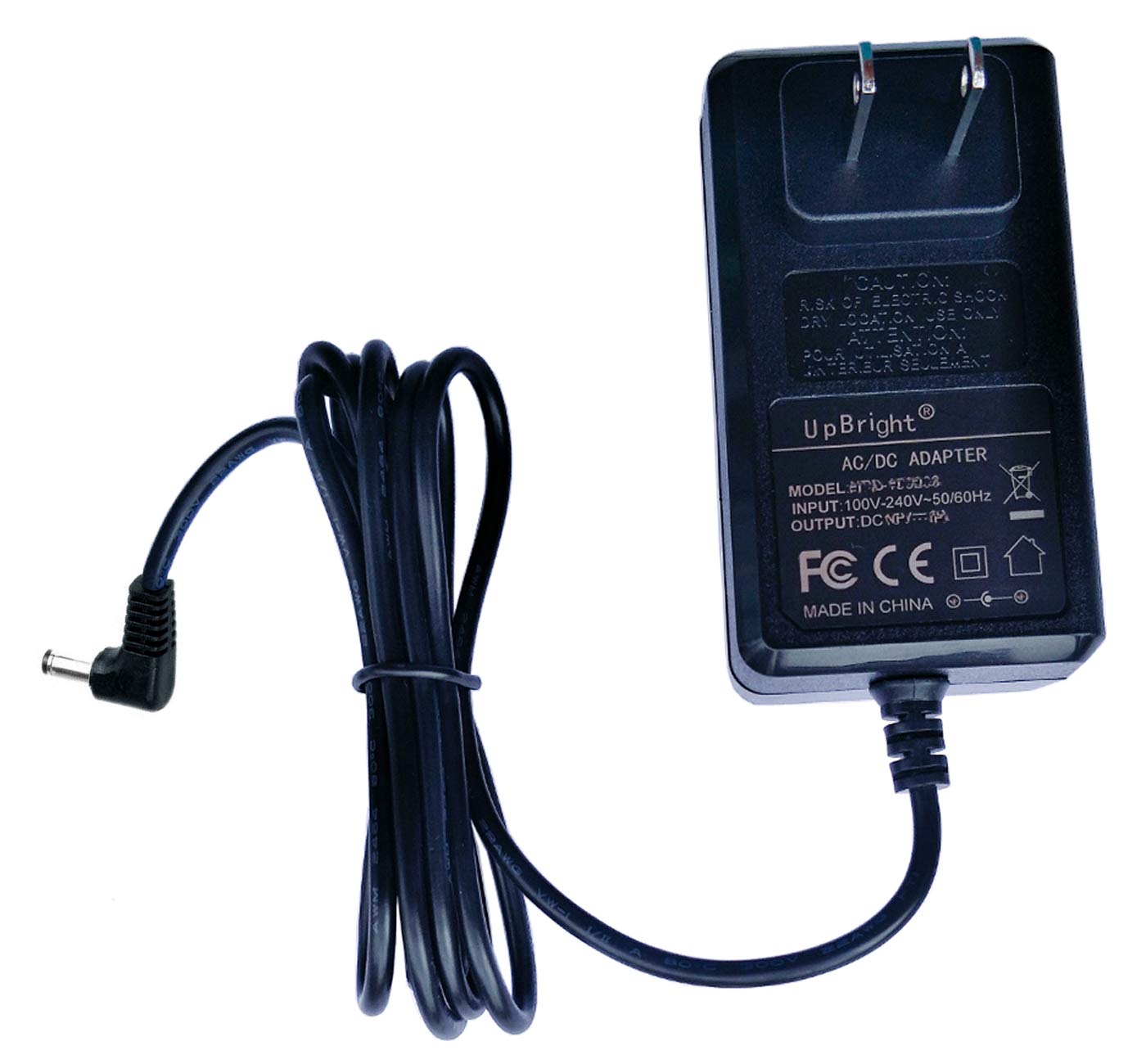 UpBright 18V 2A AC/DC Adapter Compatible with ID 2.1mm OD 5.5mm Barrel Round Plug 2.1 mm X 5.5 mm 18 Volt 2 Amp 18VDC 2.0A Dunlop M237 Brick DC18V 2000mA Power Supply Cord Charger PSU(Negative Inside)