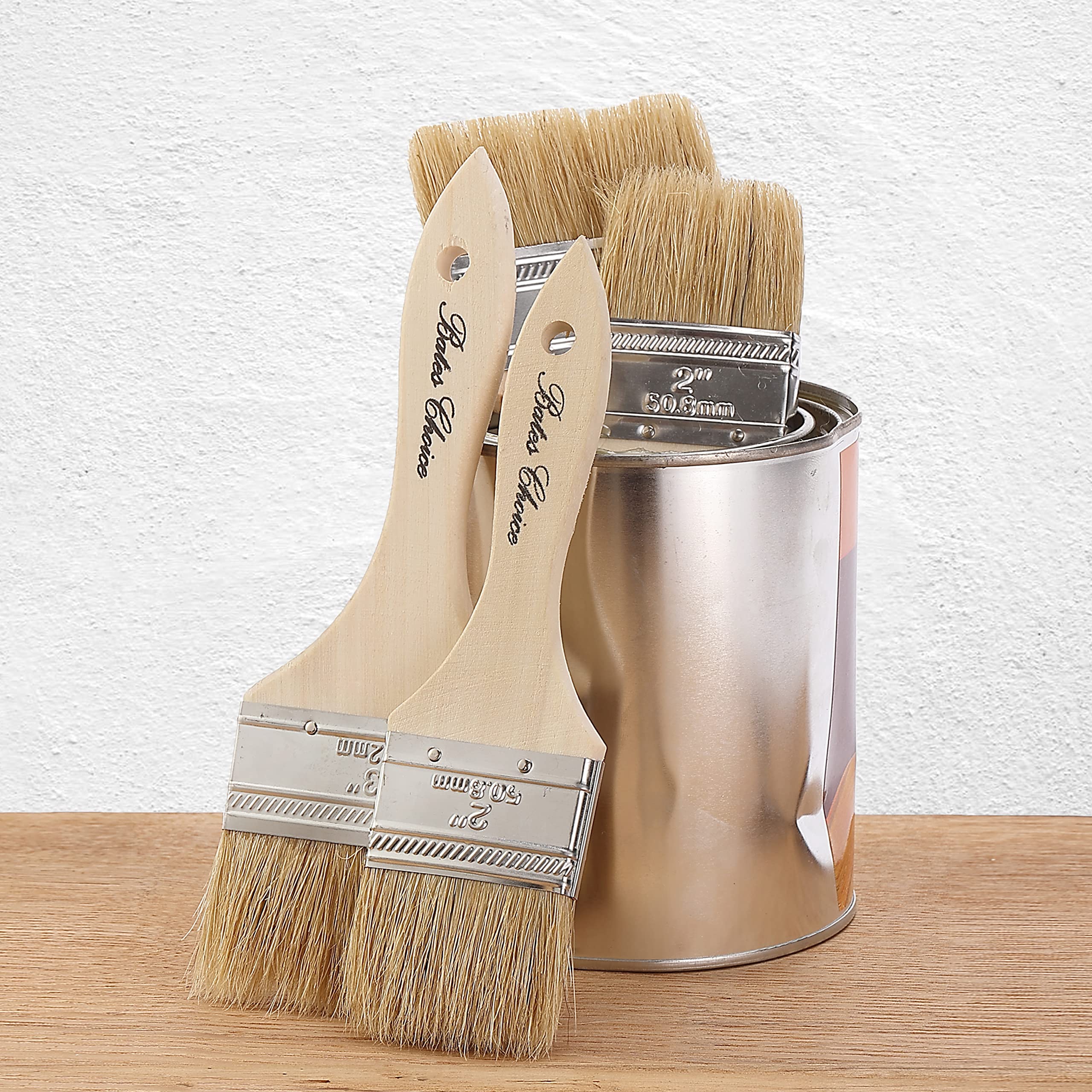 Bates- Chip Paint Brushes, 2 Inch, 9 Pack, Chip Brush, Brushes for Painting, Paint Brushes, 2 Inch Paint Brush, Stain Brushes for Wood, Natural Bristle Paint Brush, Chip Paint Brushes for Paint