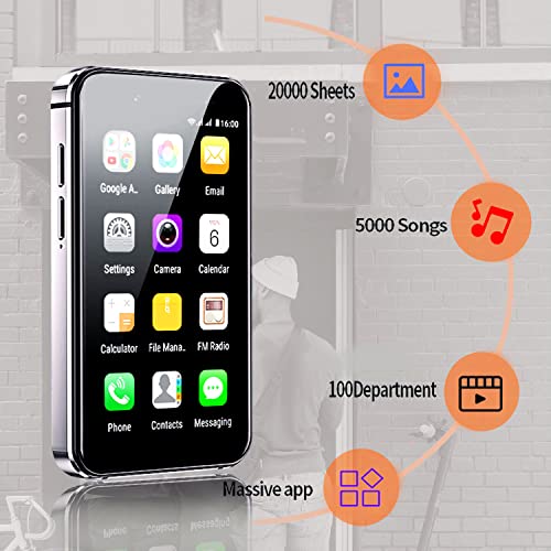 Hipipooo Super Small Mini Smartphone 3G Dual SIM Tiny Mobile Phone 2GB RAM 32GB ROM 5.0MP Quad Core Dual Standby Unlocked Small Phones Kids Phone Pocket 3.0 Inch Android Child Mini Cellphone (Black)