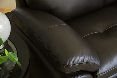 Abbyson Living Leather Sectional, Brown