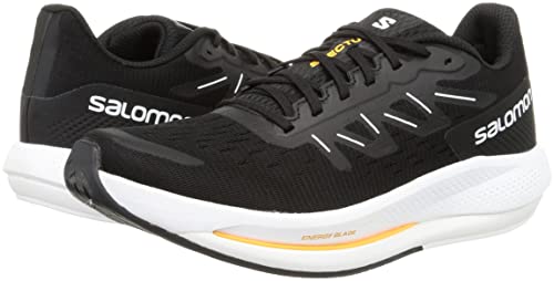 Salomon Spectur Running Shoes - Men's - Black/White/Blazing Orange, US 10.5 M