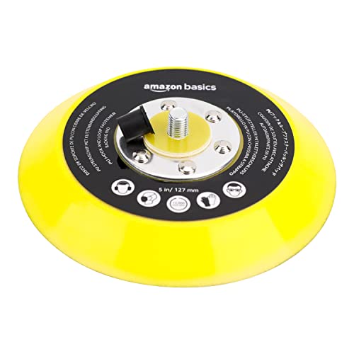 Amazon Basics PU Hook and Loop Fastener Backing Pad, 5-inch