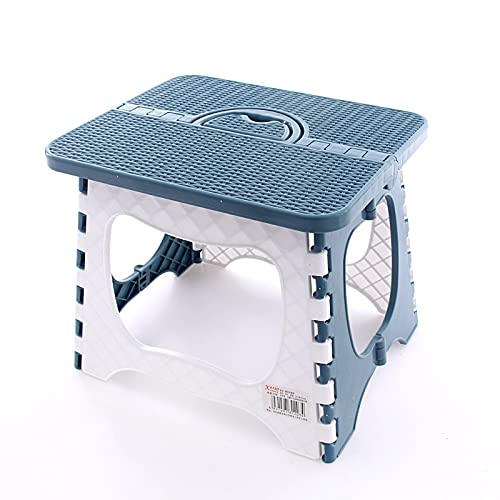9 Inch Folding Step Stool Step Platform Anti Slip Top Portable Compact Foldable Step Ladder for Bathroom, Garden, Library, Kitchen, School, Closet & Shower for Kids and Adults
