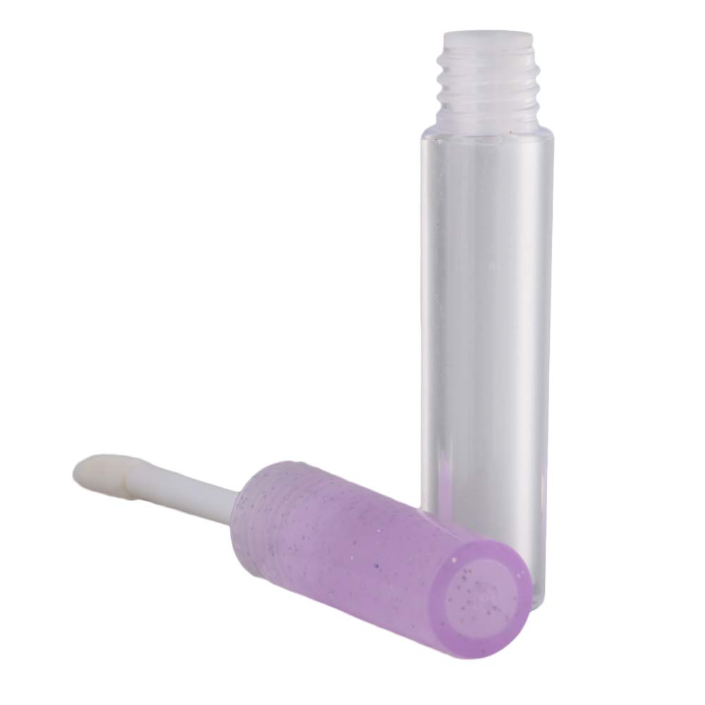 Doublelife 20Pcs 1.3ML Purple Empty Tubes Lip Gloss Balm Cosmetic Mini Containers DIY Bottles