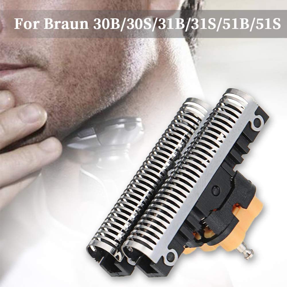 31B Shaver foil for Shaver B raun 5000/6000 Series Contour Flex XP Integral Shaver Foil & Cutter Head Replacement Combi Pack Black