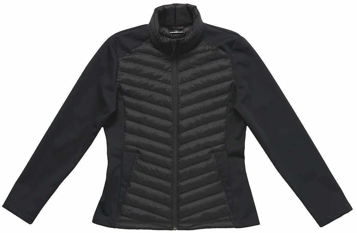 32 Degrees Womens Mixed Media Jacket (Black, Medium)