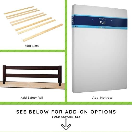 CC KITS Full Size Conversion Kit Bed Rails for Delta Children's Skylar Crib (Grey)