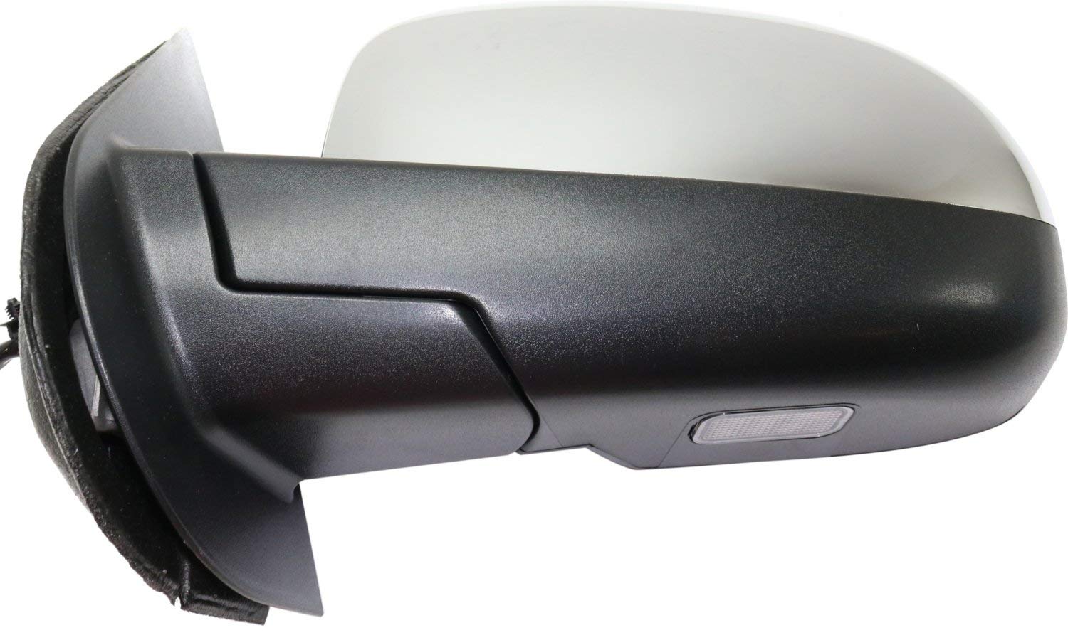 Kool Vue Left & Right Power Heated Mirrors for Chevrolet Silverado 1500 Cadillac Escalade 2009-2014 Power Fold With Signal Light, Memory & Puddle Lamp Chrome without Marker Light; without Spotlight