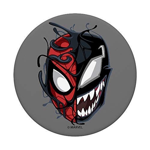 Marvel Spider-Man Venom Split Face PopSockets PopGrip: Swappable Grip for Phones & Tablets