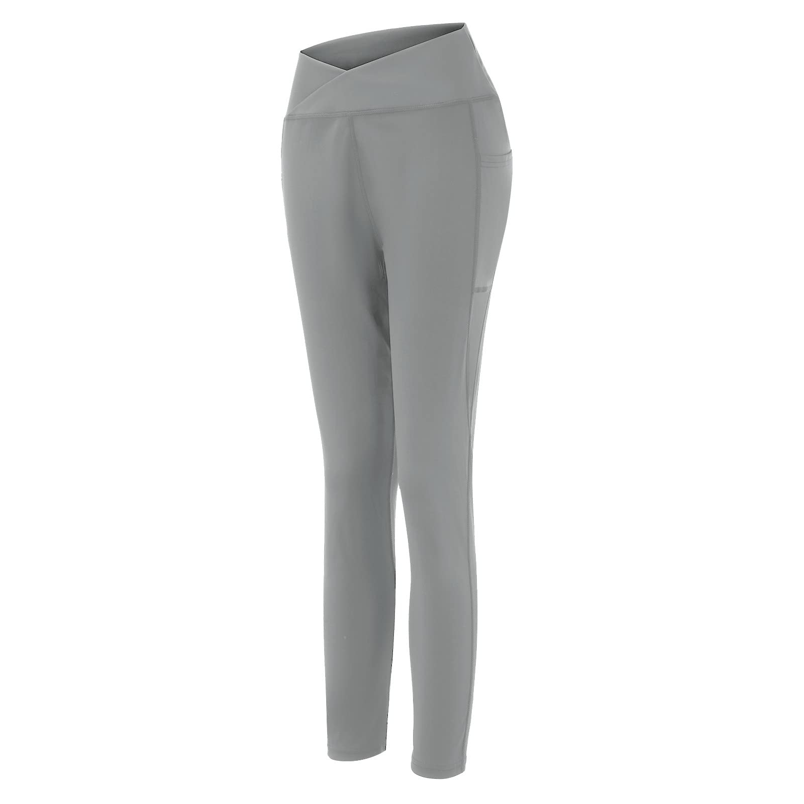 Bblulu High Waist Yoga Leggings with Pockets,Tummy Control Workout Leggings Gym Running 4 Way Stretch Yoga Pants