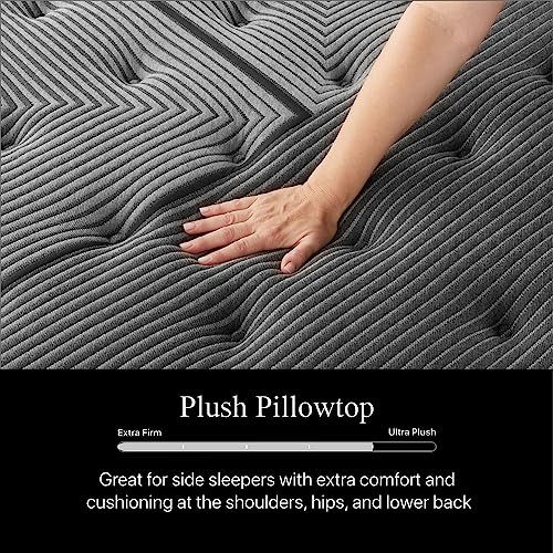 Beautyrest Black L-Class 14.5β Plush Pillow Top King Mattress, Cooling Technology, Supportive, CertiPUR-US, 100-Night Sleep Trial, 10-Year Limited Warranty