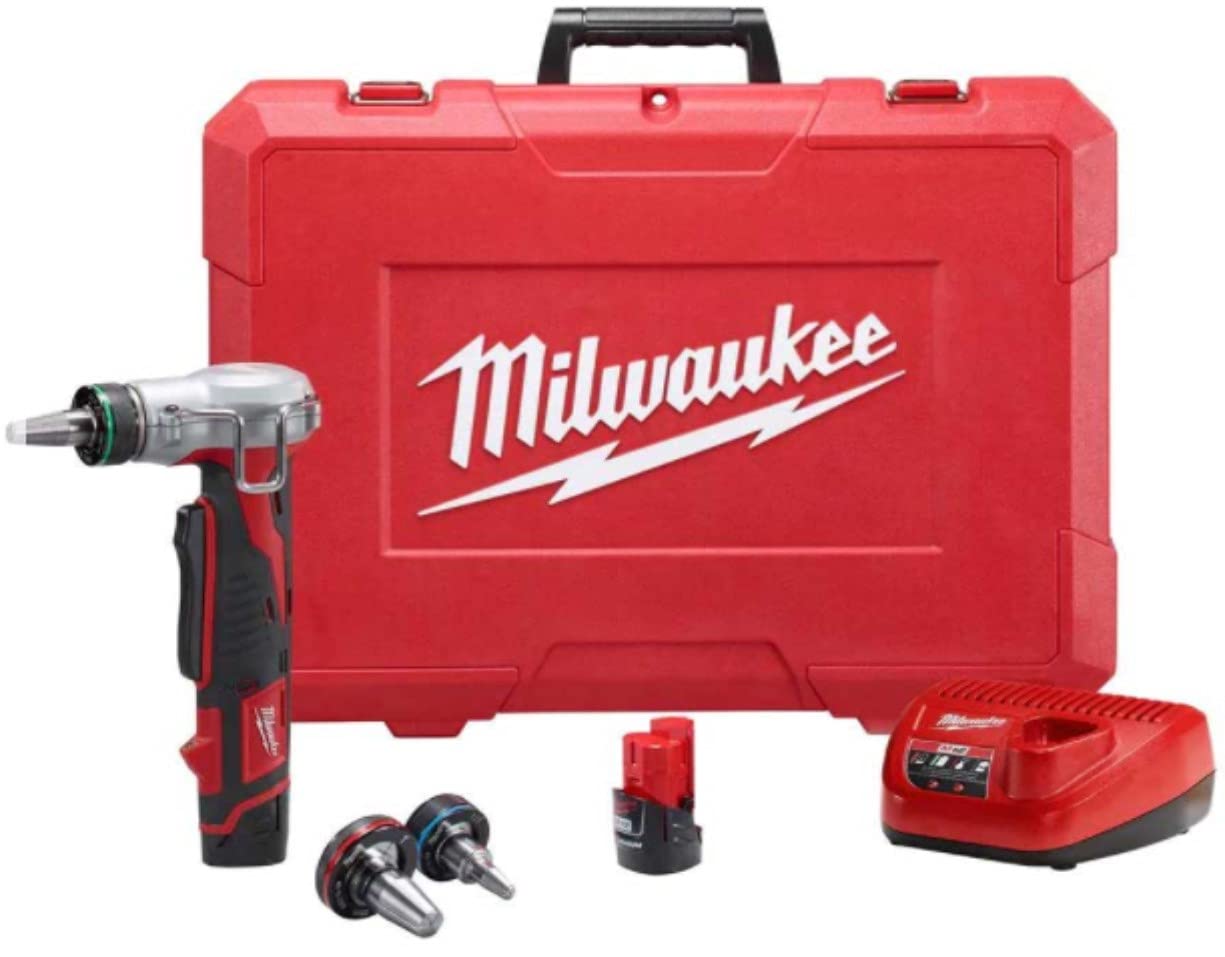 MilwaukeeTool 2474-22 M12 Cordless PEX Expander Kit — 2 Batteries