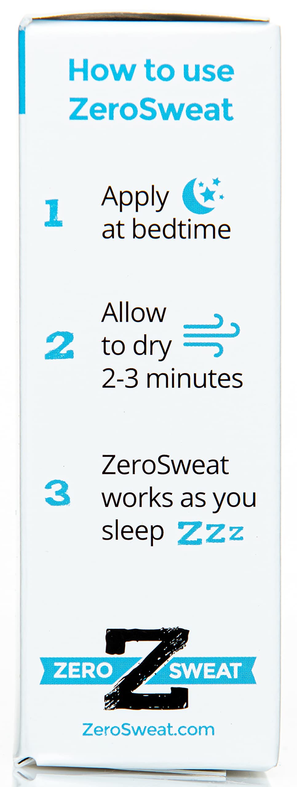 ZeroSweat Antiperspirant Deodorant with Aloe | Clinical Strength Hyperhidrosis Treatment - Reduces Armpit Sweat for Up To 7-days per Use - Protection from Excessive Sweating and Odor for Men and Women