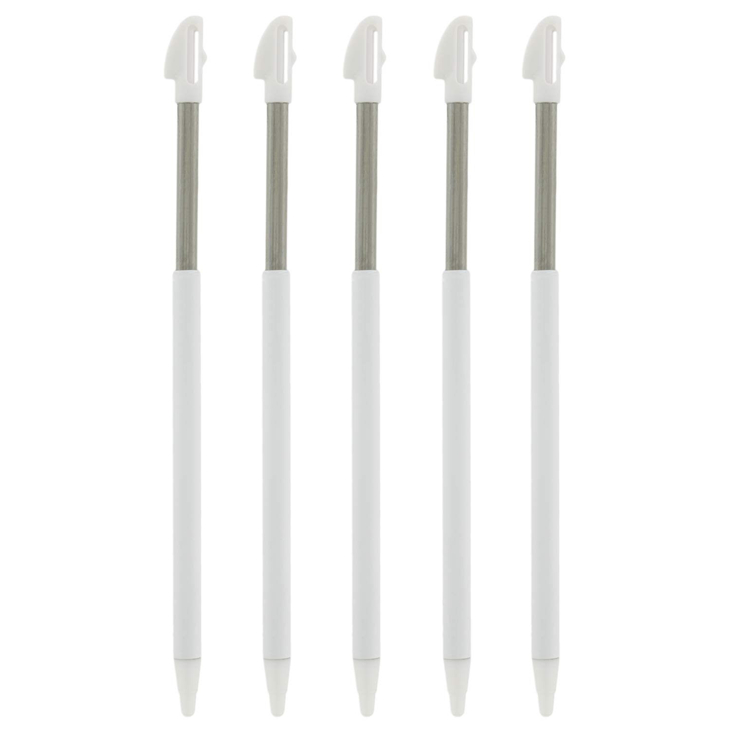 Assecure Metal Extendable Stylus for Nintendo 3DS XL - 5 Pack White | ZedLabz