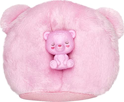 Barbie Cutie Reveal Doll with Pink Hair & Teddy Bear Costume, 10 Suprises Include Accessories & Pet (Styles May Vary)