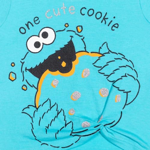 Sesame Street Elmo Cookie Monster Big Bird Baby Girls 3 Pack T-Shirt 18 Months Pink/Blue