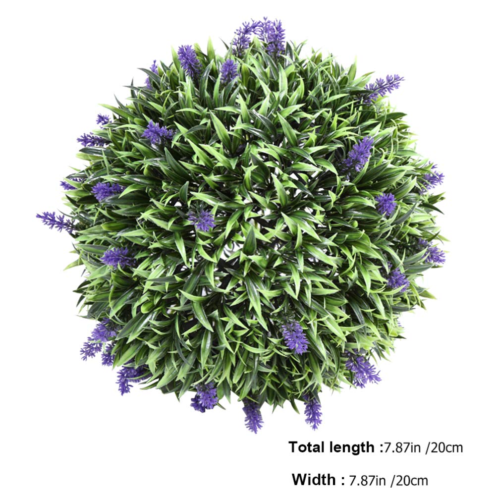 Cabilock 4pcs Simulated Lavender Hanging Ball Eucalyptus Topiary Green Topiary Balls Decor Farmhouse Hanging Ball Coffee Table Decor Hanging Lavender Ball Decorative Ball Balloon