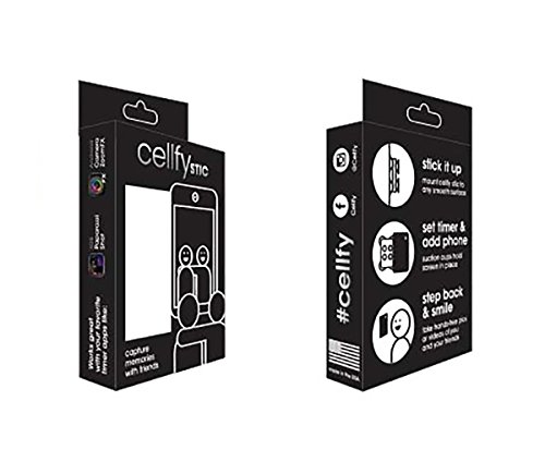 Cellfy Universal Smartphone Mount for Taking a Pictures and Video; Blue. This Universal Mount is operable with iPhone 4/5/6, Samsung Galaxy, HTC, or Any Model of Smartphone, Providing a Strong Hold!