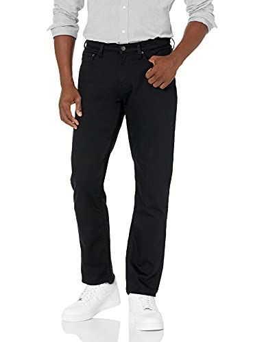 Amazon Essentials Men's Athletic-Fit Stretch Jean, Black, 38W x 32L