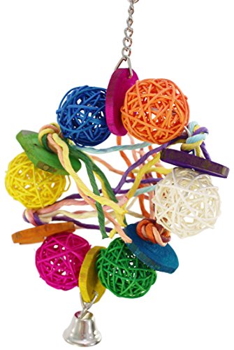 Bonka Bird Toys 1021 Circle Chew Bird Toy Parrot cage Toys Cages Foraging Shred Cockatiel Conure
