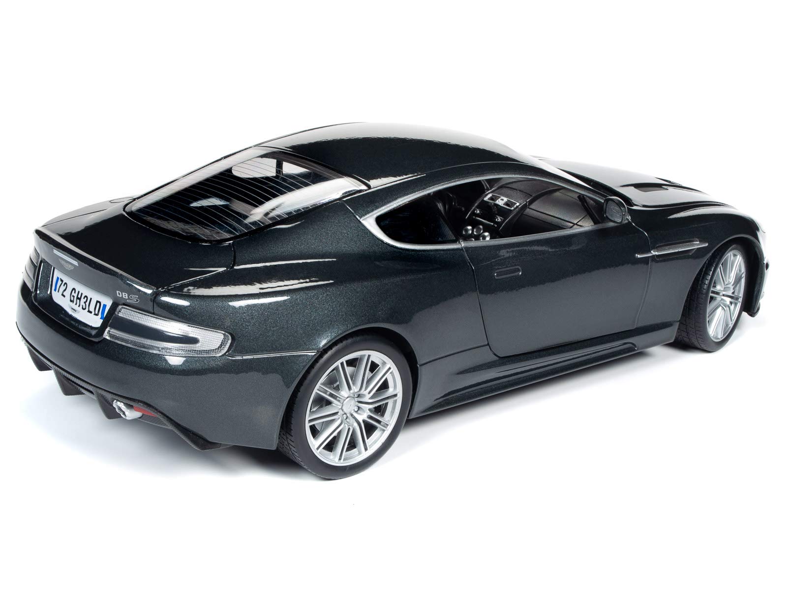 Aston Martin DBS Quantum Silver/Dark Gray Metallic (James Bond 007) "Quantum of Solace (2008) Movie 1/18 Diecast Model Car by Auto World