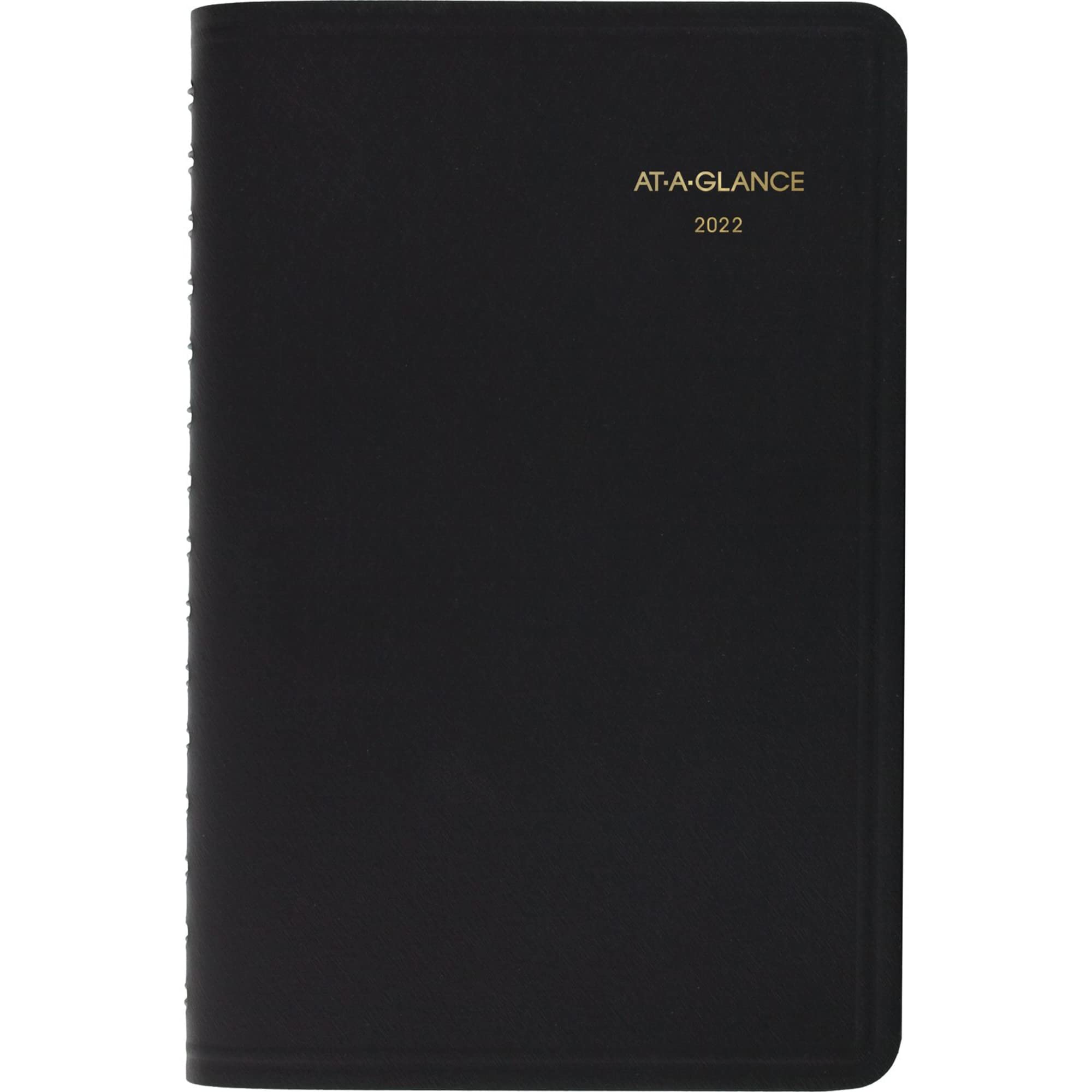 2022 Daily Appointment Book & Planner by AT-A-GLANCE, 7" x 8-3/4", Medium, 24 Hour, Black (7082405)