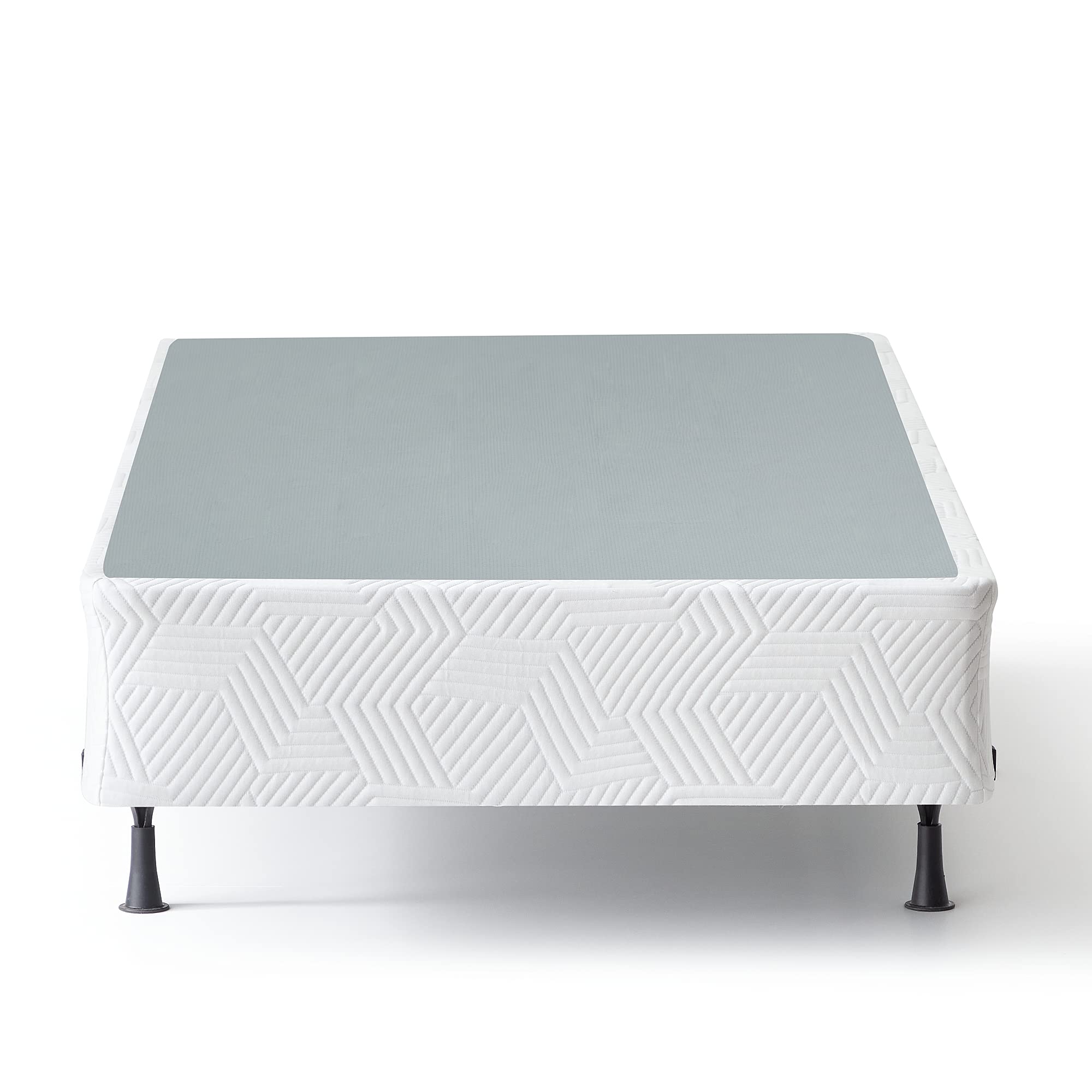 LUCID 10 Inch Latex Hybrid Mattress and High-Profile 9 Inch Steel Foldable Twin Box Spring Foundation with Center Support Bolts