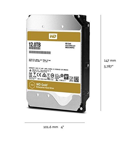 WD Gold 6TB Enterprise Class Hard Disk Drive - 7200 RPM Class SATA 6 Gb/s 128MB Cache 3.5 Inch - WD6002FRYZ (Renewed)