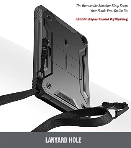 Poetic Revolution Case Designed for All-New Kindle Fire HD 8 Tablet and Fire HD 8 Plus Tablet (10th Gen, 2020), Full Body Shockproof Protective Case with Kickstand and Built-in-Screen Protector, Black