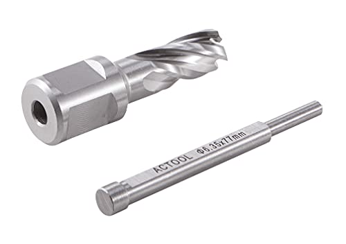 ACTOOL 1/2" Diameter × 1" Depth of Cut HSS ANNULAR Cutter with 3/4'' Weldon Shank