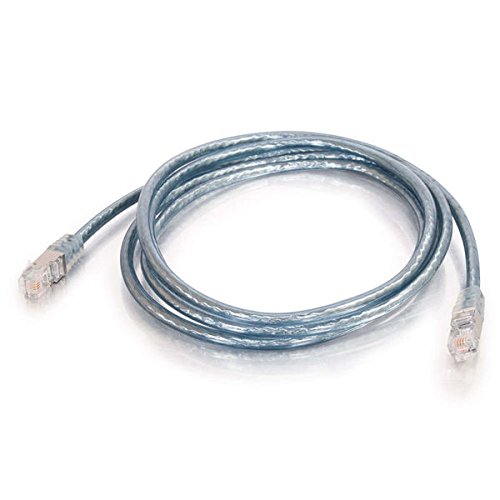 C2G RJ11 Ethernet Network Cable For DSL Internet, 100 foot long, 28726 Transparent Blue