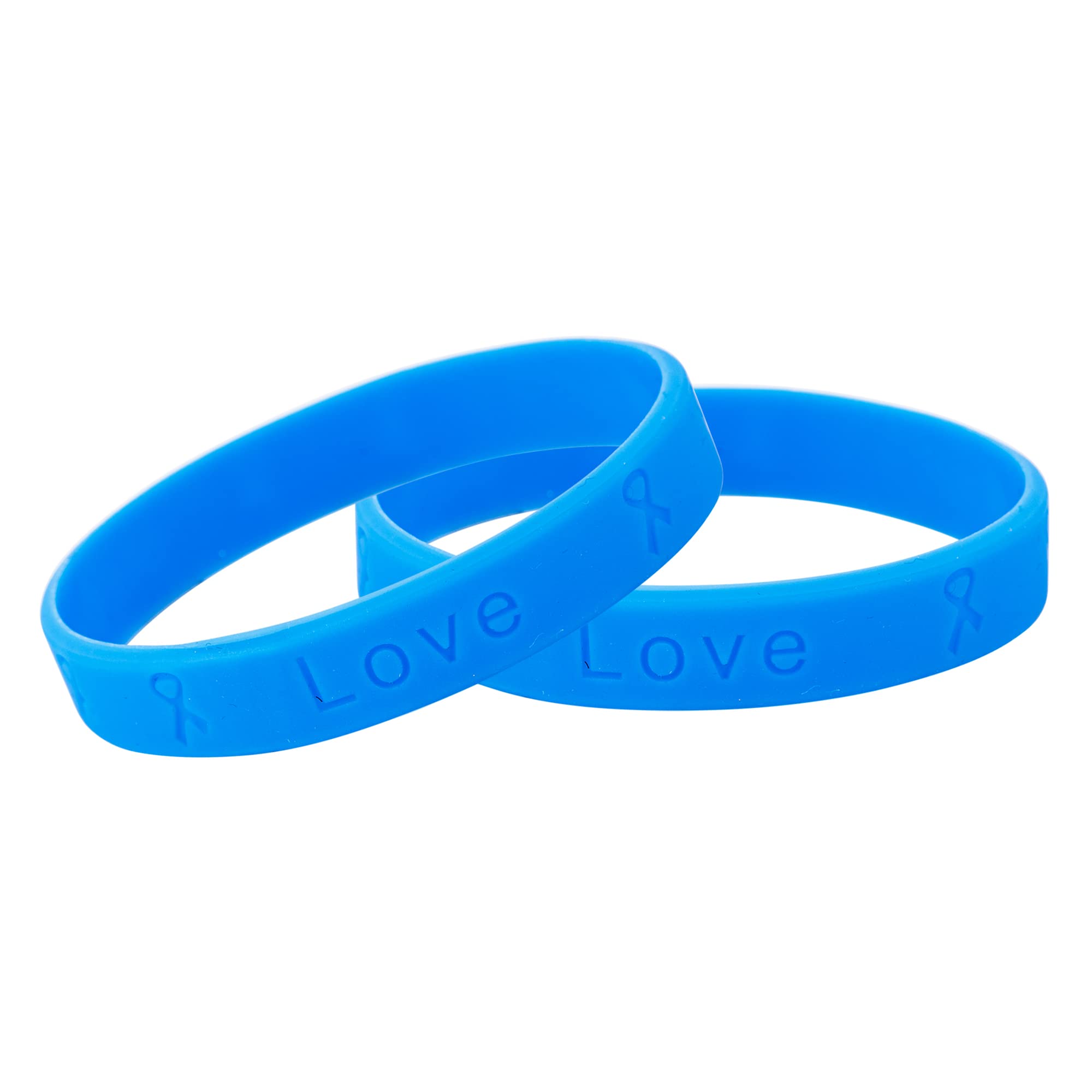 25 Pack Periwinkle Stomach Cancer Awareness Bracelets â Periwinkle Ribbon Cancer Awareness Silicone Bracelets for Adults