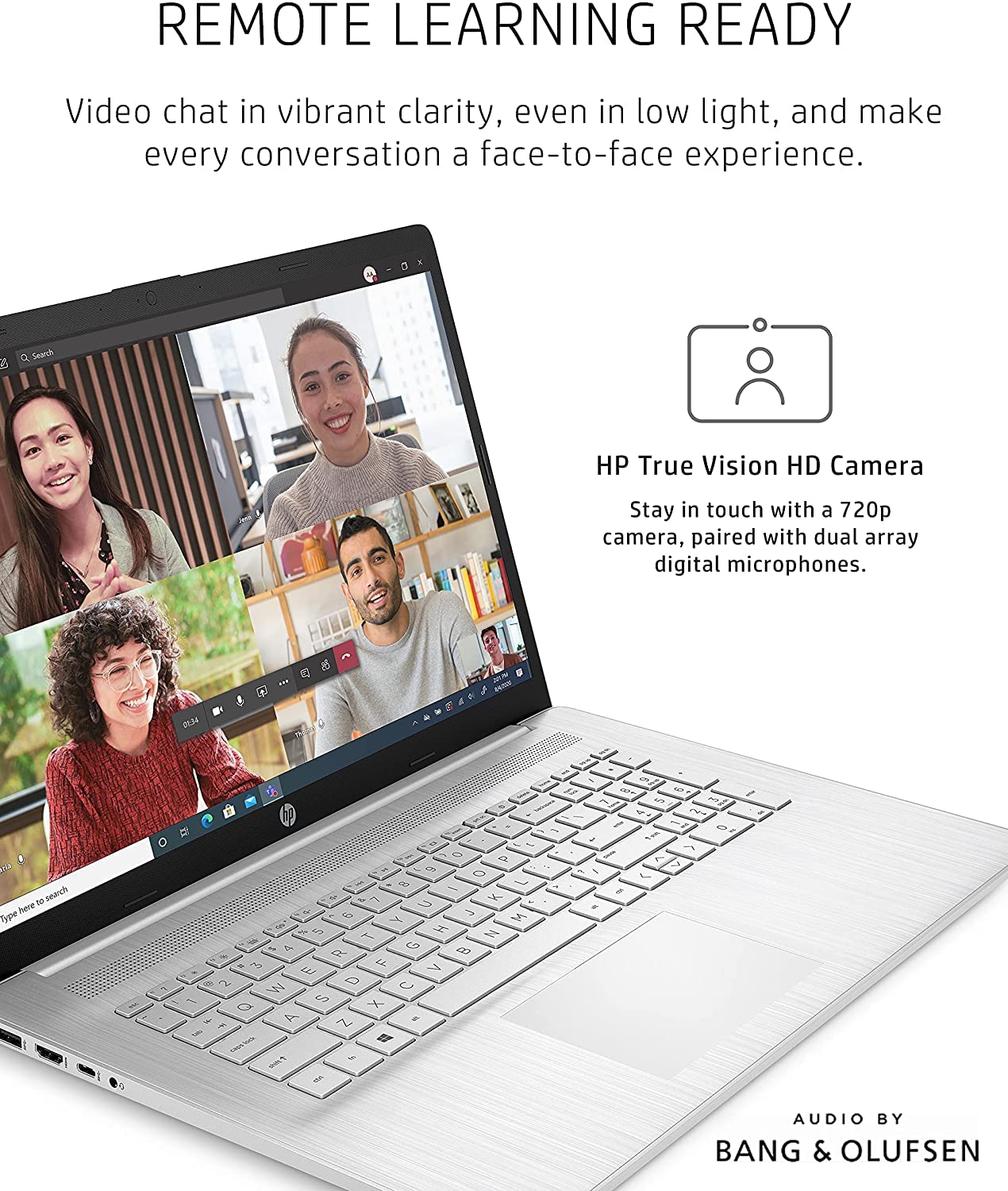 2022 HP High Performance Business Laptop - 17.3" HD+ LCD - AMD Athlon Silver 3050U - Radeon Graphics - 12GB DDR4 - 256GB SSD - USB-C - Fullsize Keyboard- Windows 10 Pro w/ 32GB USB