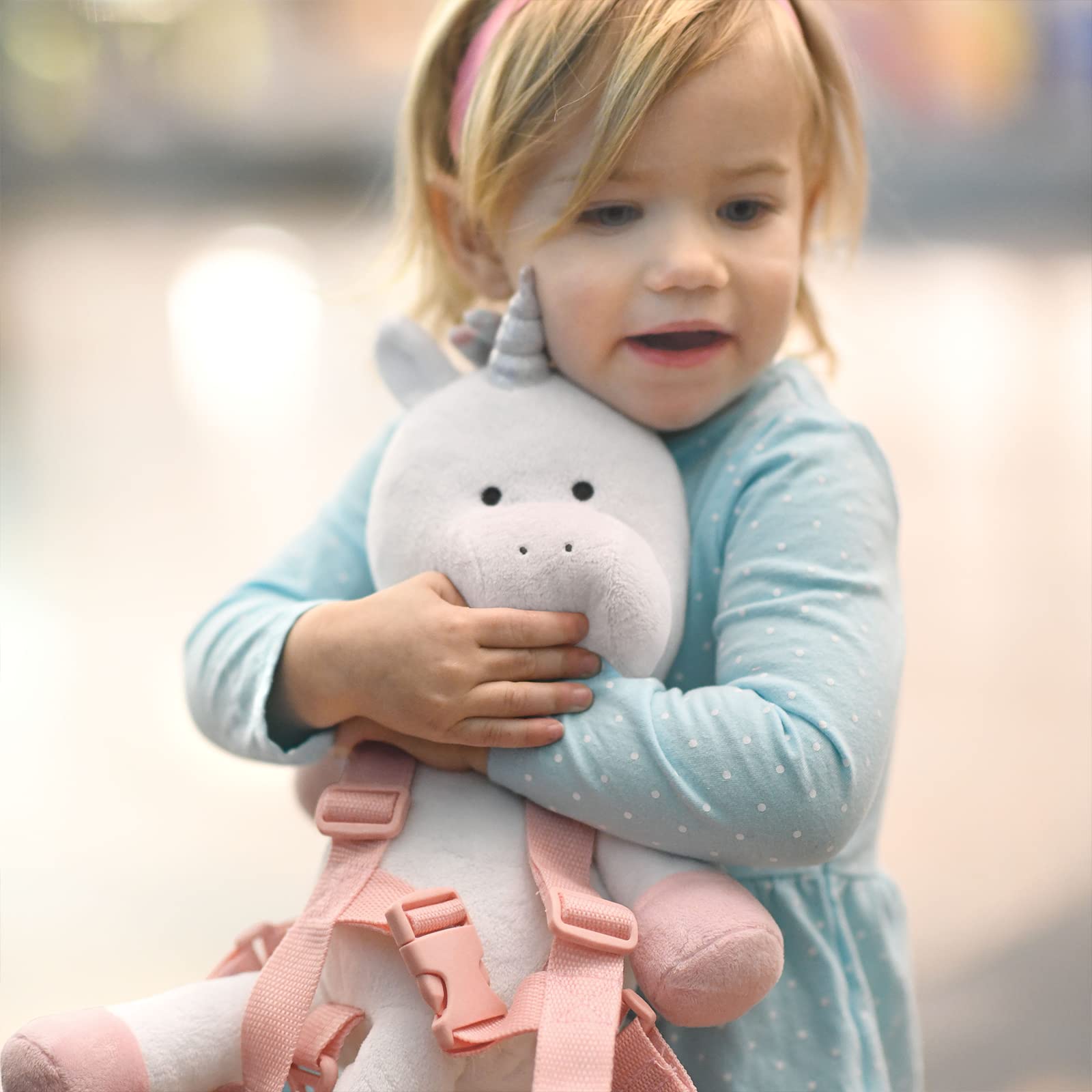 Travel Bug Toddler Character 2-in-1 Safety Harness (Unicorn - White/Pink/Rainbow)