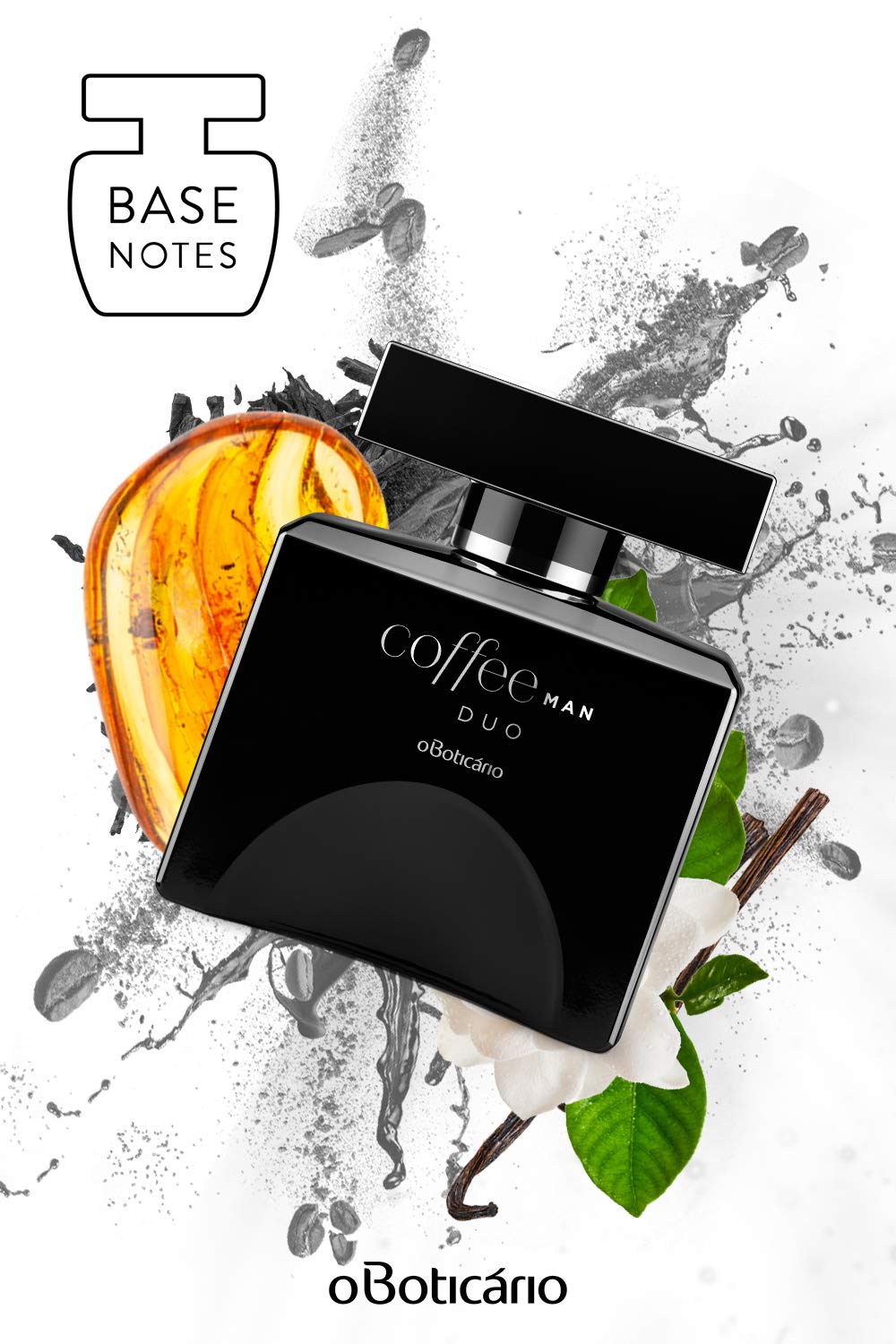 O BOTICARIO Coffee Duo Man Eau de Toilette, Long Lasting Fragrance Cologne for Men, Fresh Spice Scent, 3.4 Ounce