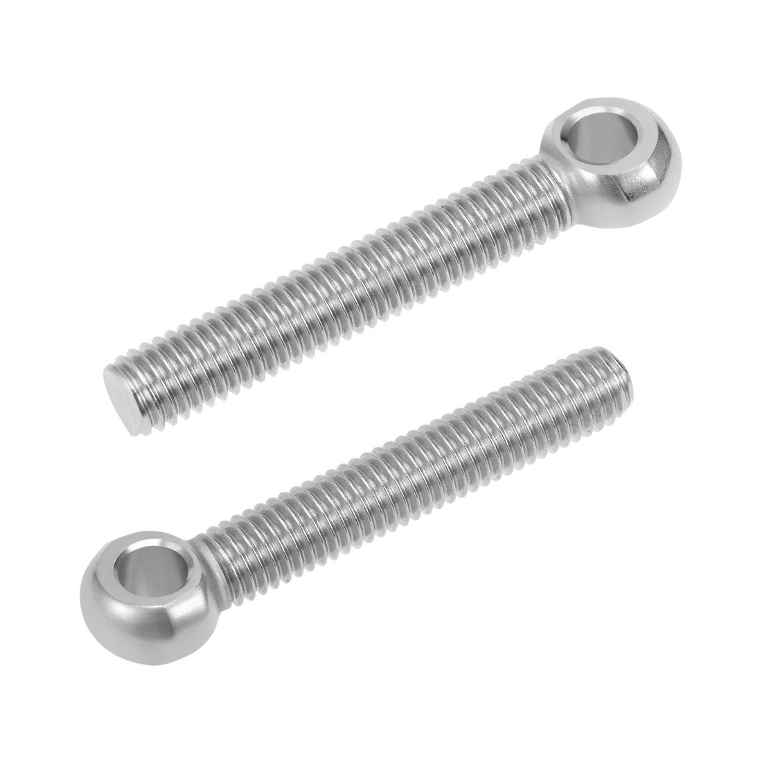 uxcell M8 x 50mm Machinery Shoulder Swing Lifting Eye Bolt 304 Stainless Steel Metric Thread 2pcs