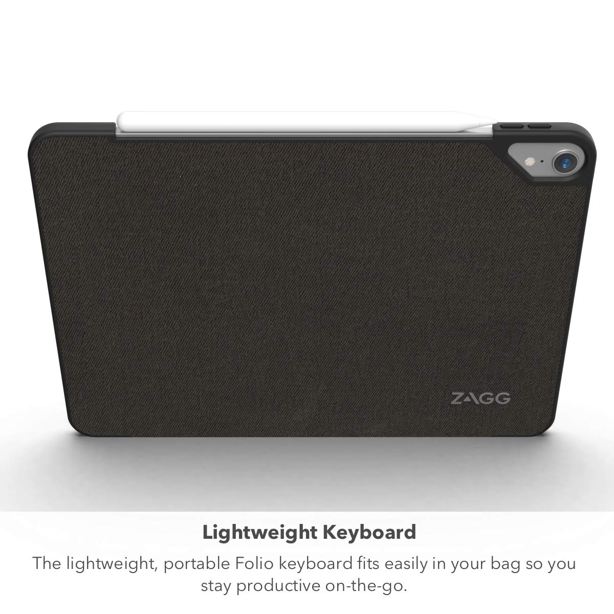 ZAGG Folio Keyboard - Backlit Tablet Keyboard and Case - Made for iPad Pro 11"" (2018) - Black (103002357)