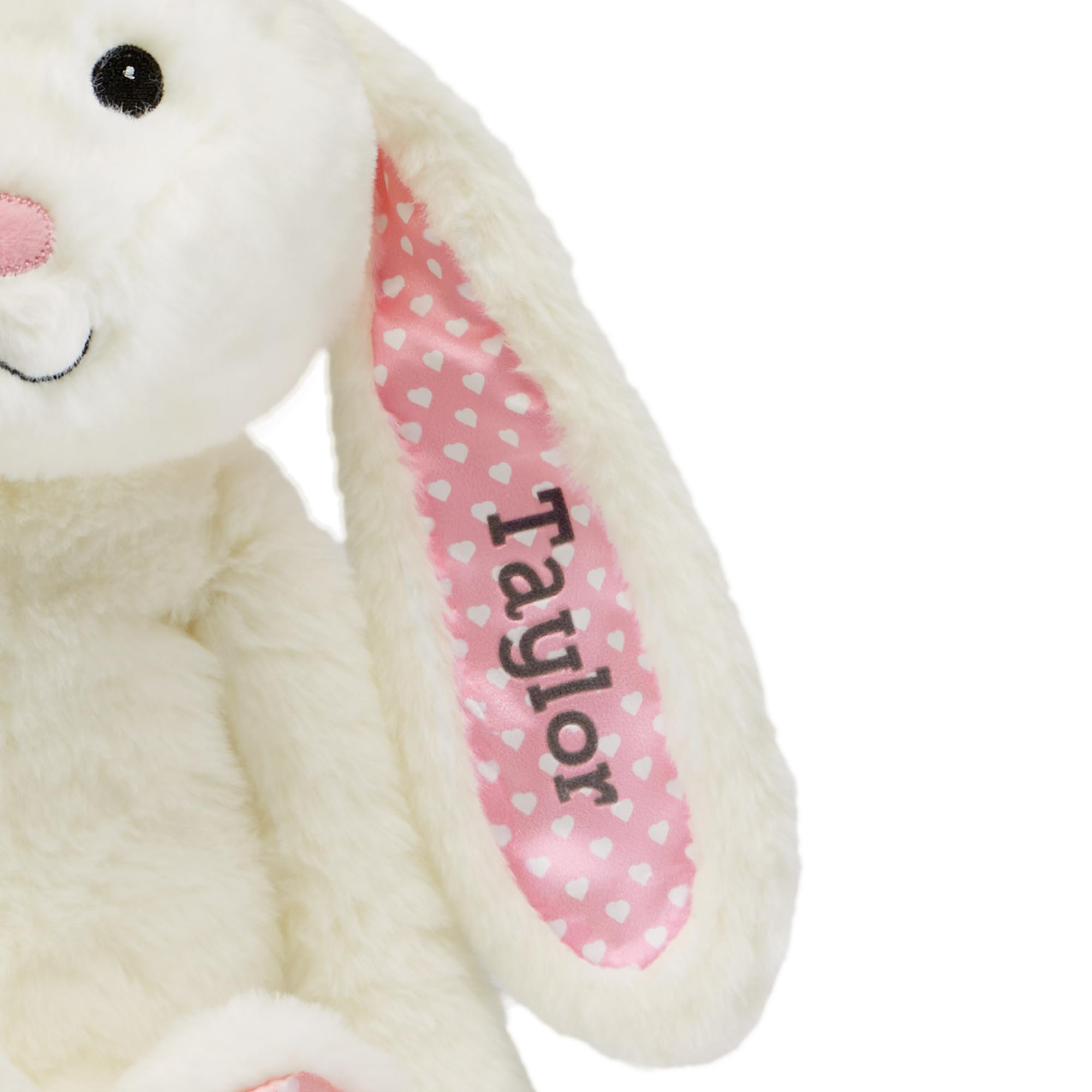Let's Make Memories Personalized Hugging Plush Bunnies - for Birthday - Easter Bunny - Bunny Stuffed Animal for Kids - for Boy - for Girl