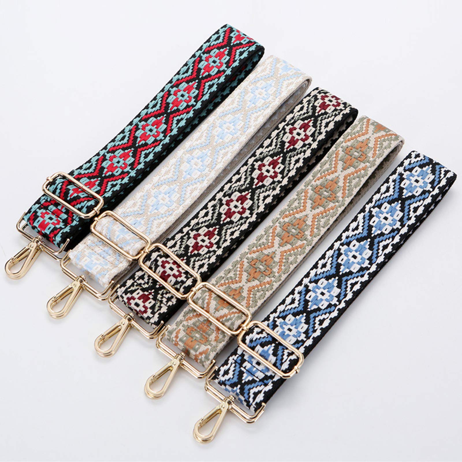 Beacone Purse Straps Replacement Crossbody Shoulder Bag Wide Adjustable Canvas Handbag Belt (B-Green)