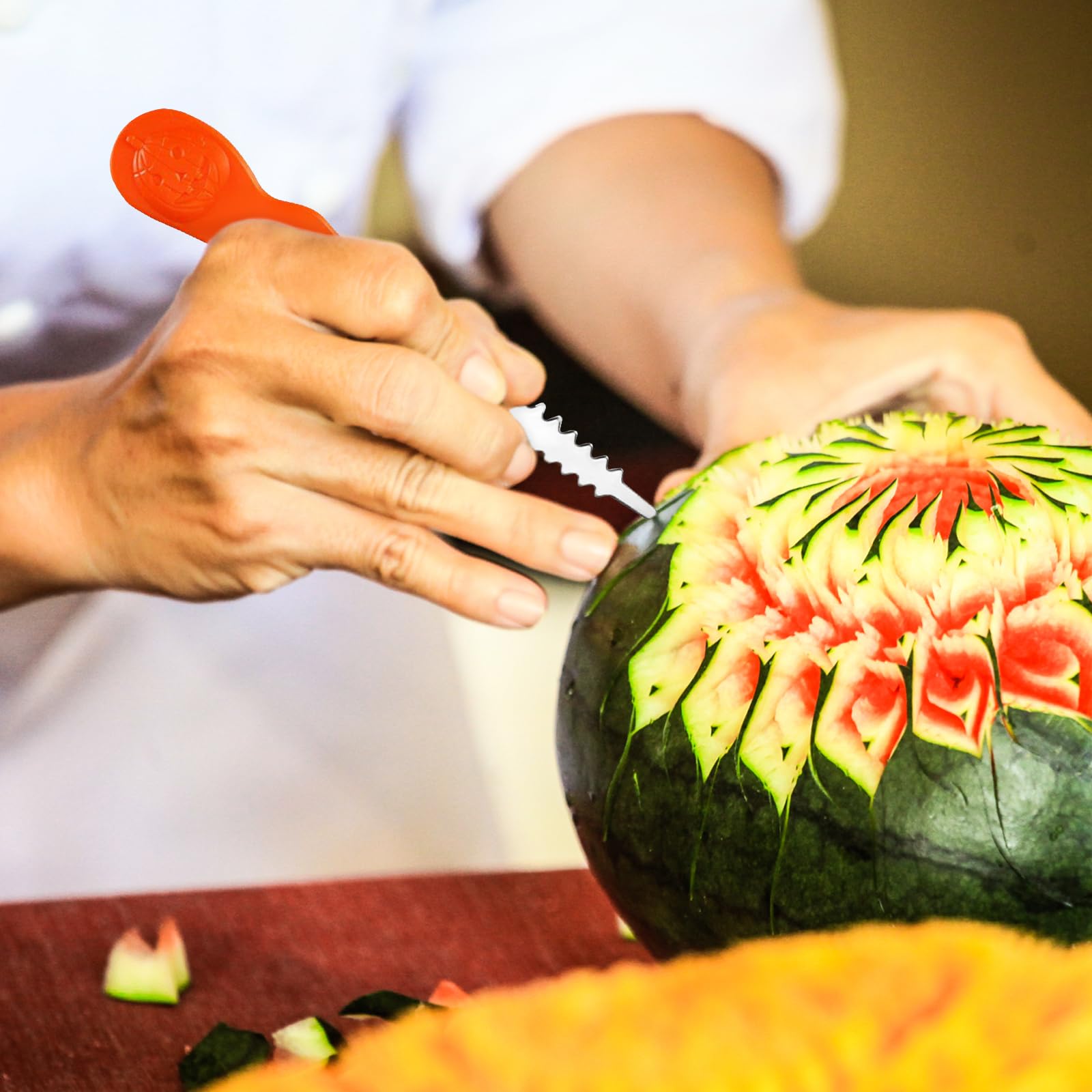 Christmas Pumpkin Carving Knife Halloween Pumpkin Carving Tools Stainless Steel Convenient Cutting Fruit Engrave for Clay Carving Family Party Xmas