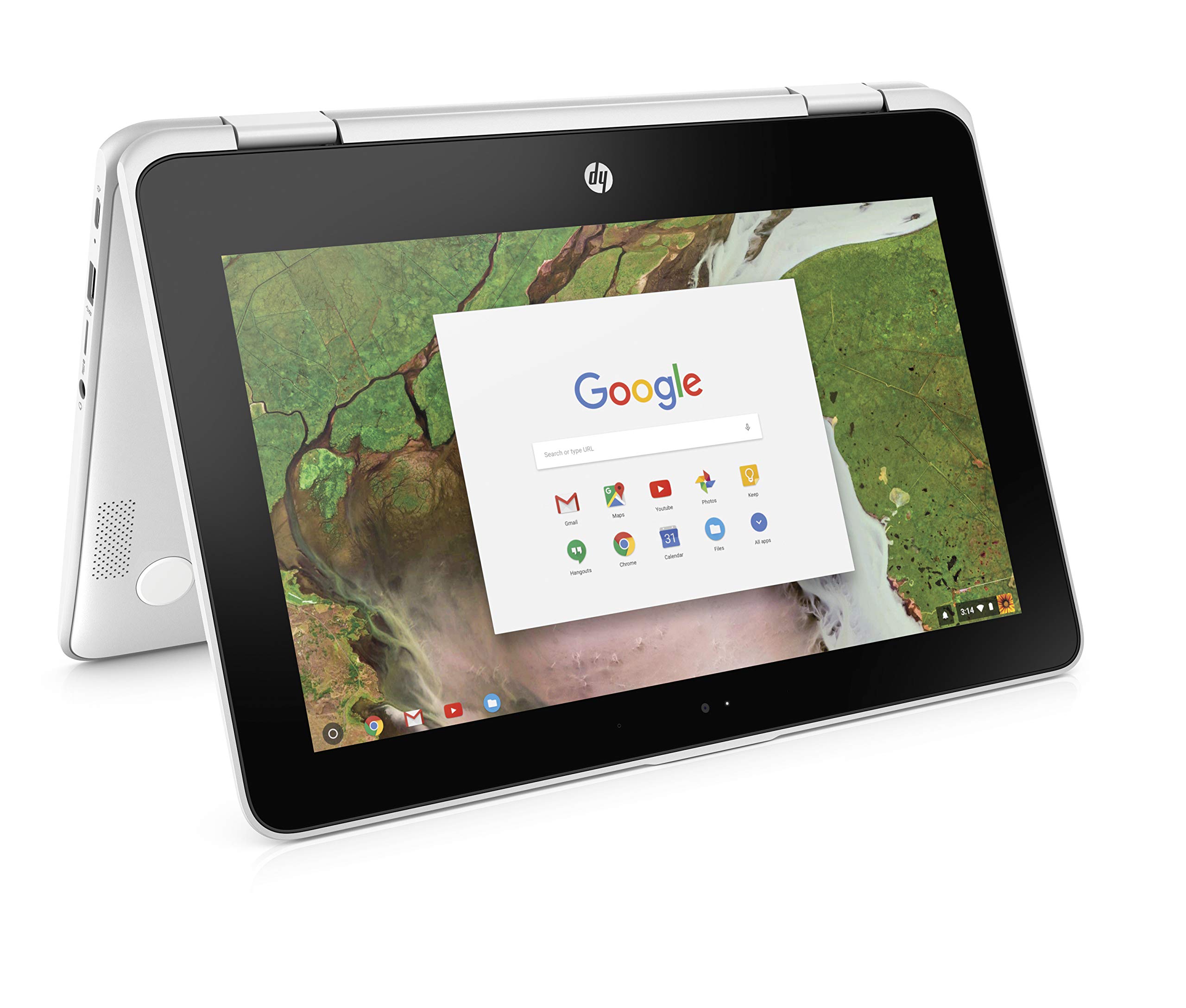 HP 11-ae051wm 11.6” X360 Touchscreen Chromebook - Intel Celeron N3350 1.1GHz 4GB RAM 64GB eMMC Snow White (Renewed)
