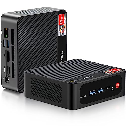 Beelink SER5 Mini PC, AMD Ryzen 5 5500U 6 Core(Up to 4.0GHz), 16GB DDR4 RAM 500GB NVMe M.2 SSD, Mini Desktop Computer Support 4K@60Hz Triple Display/USB 3.2/HDMI/DP/WiFi 6/BT5.2 for Home/Office/Gaming