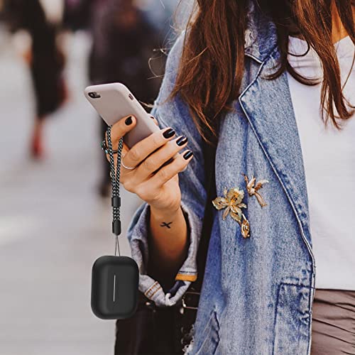 AHASTYLE AirPods Pro 2 Case Silicone Protective Cover [Front LED Visible] Compatible with AirPods Pro 2nd Generation (Black)
