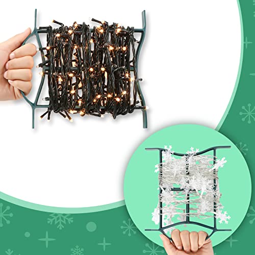 9 Pieces Christmas Light Storage Light Bulb Storage Christmas String Lights Organizer Holder Extension Cord Holder for Reel Extension Cord, Garland, Beads