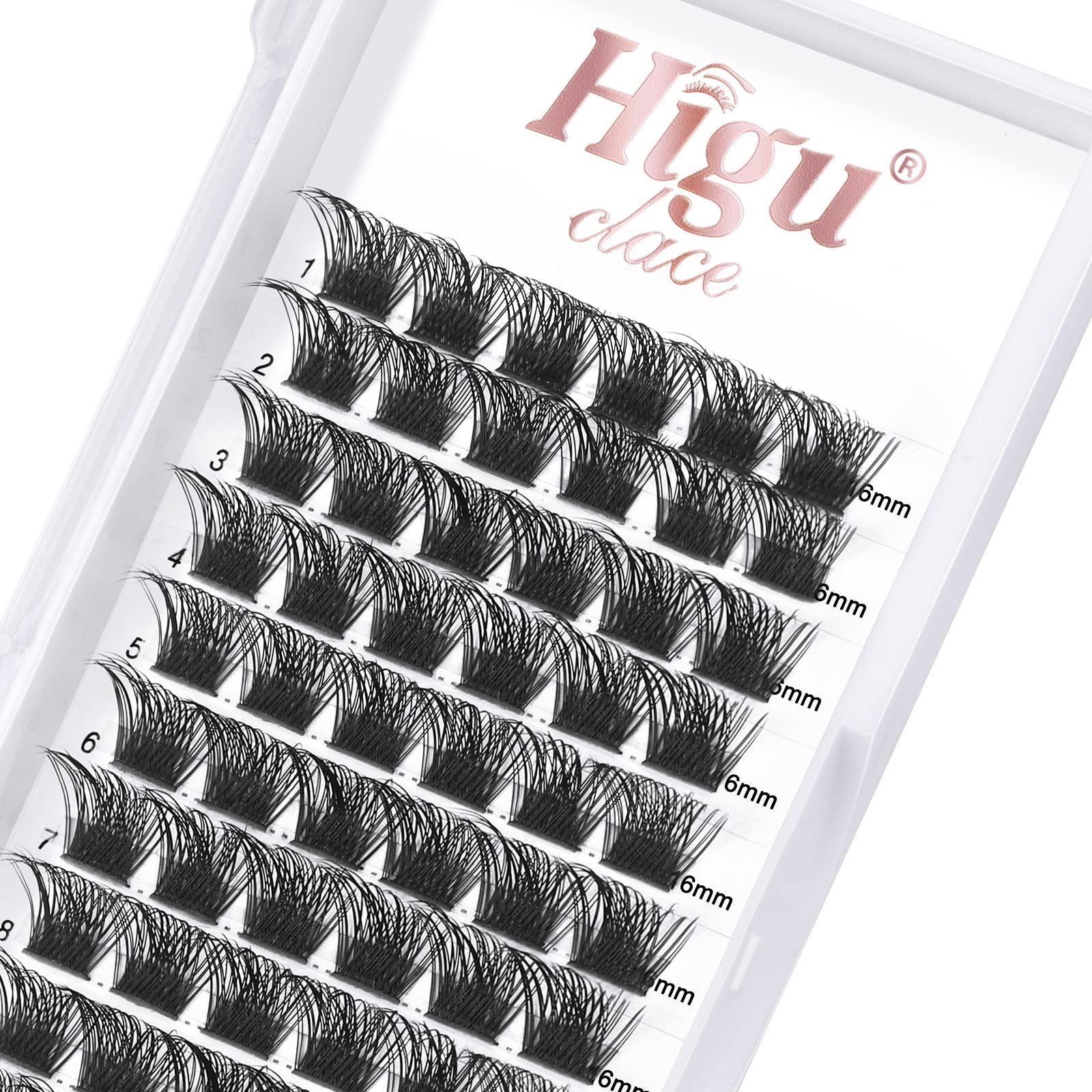72 Pcs Lash Clusters DIY Eyelash Extension D Curl 16mm Wide Stem Cluster Lashes Individual Lashes Cluster Lashes Wisps Reusable Professional Makeup for Self-application (Volume Style D 16)
